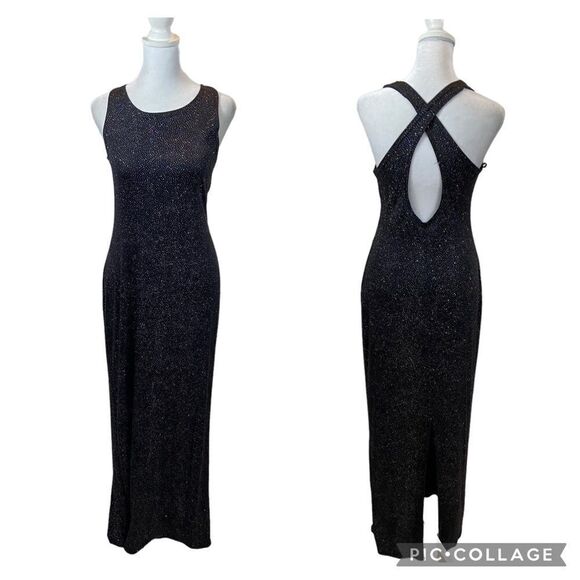 Jump | Dresses | Vintage Jump Apparel Co Black And Silverkeyhole Back ...